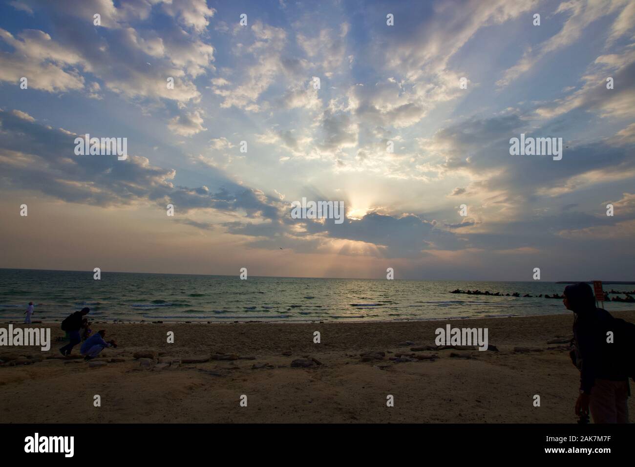 Sunrise at seaside of kuwait hi-res stock photography and images - Alamy