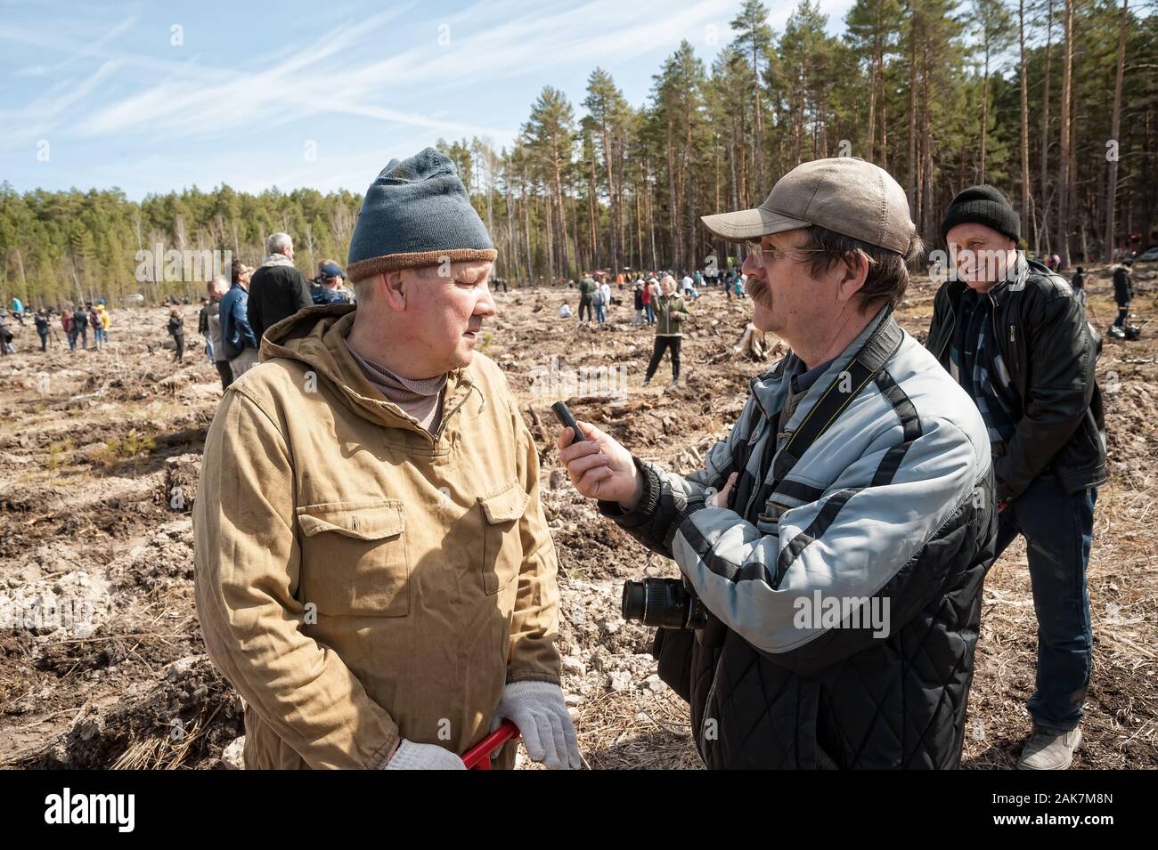 Meeting of rescuers on accident on Chernobyl NPP Stock Photo - Alamy
