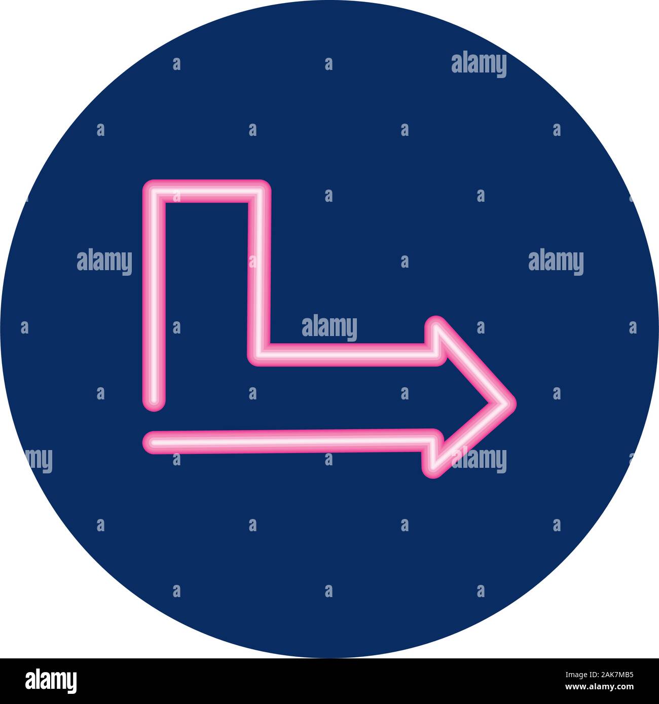 arrow signal neon light icon Stock Vector Image & Art - Alamy