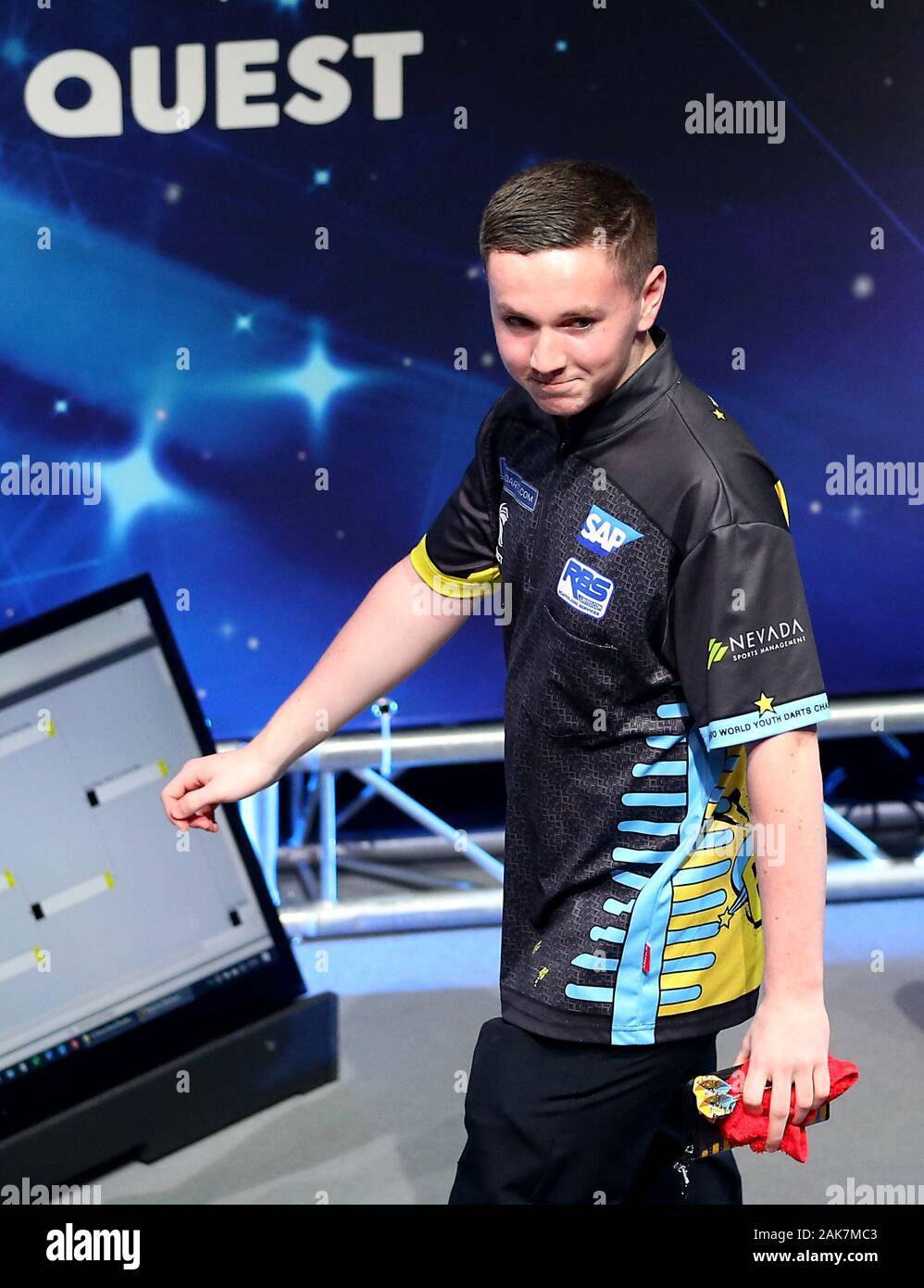 Leighton Bennett after his lost against Scott Mitchell during day four ...