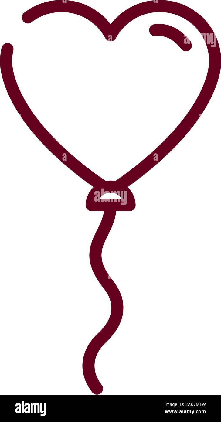 Isolated heart balloon vector design Stock Vector Image & Art - Alamy