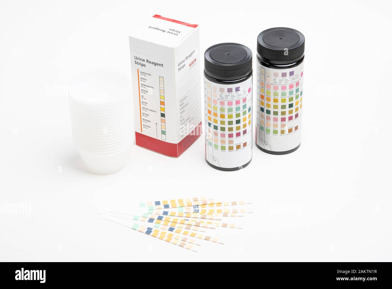 Vidalia, Georgia / USA - January 12, 2019 - Complete set of urine ...