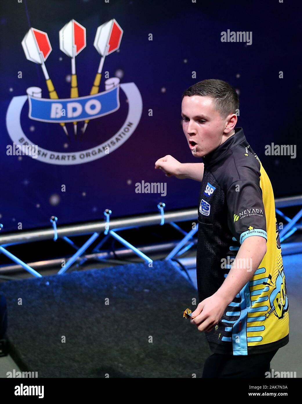 Leighton Bennett during day four of the BDO World Professional Darts ...