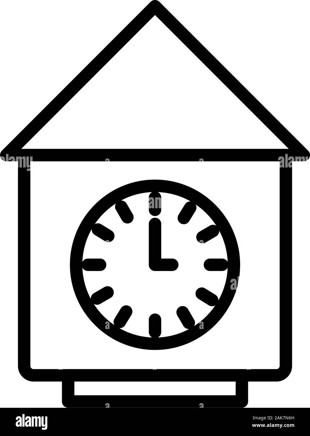 Isolated wood and classic clock instrument vector design Stock Vector ...