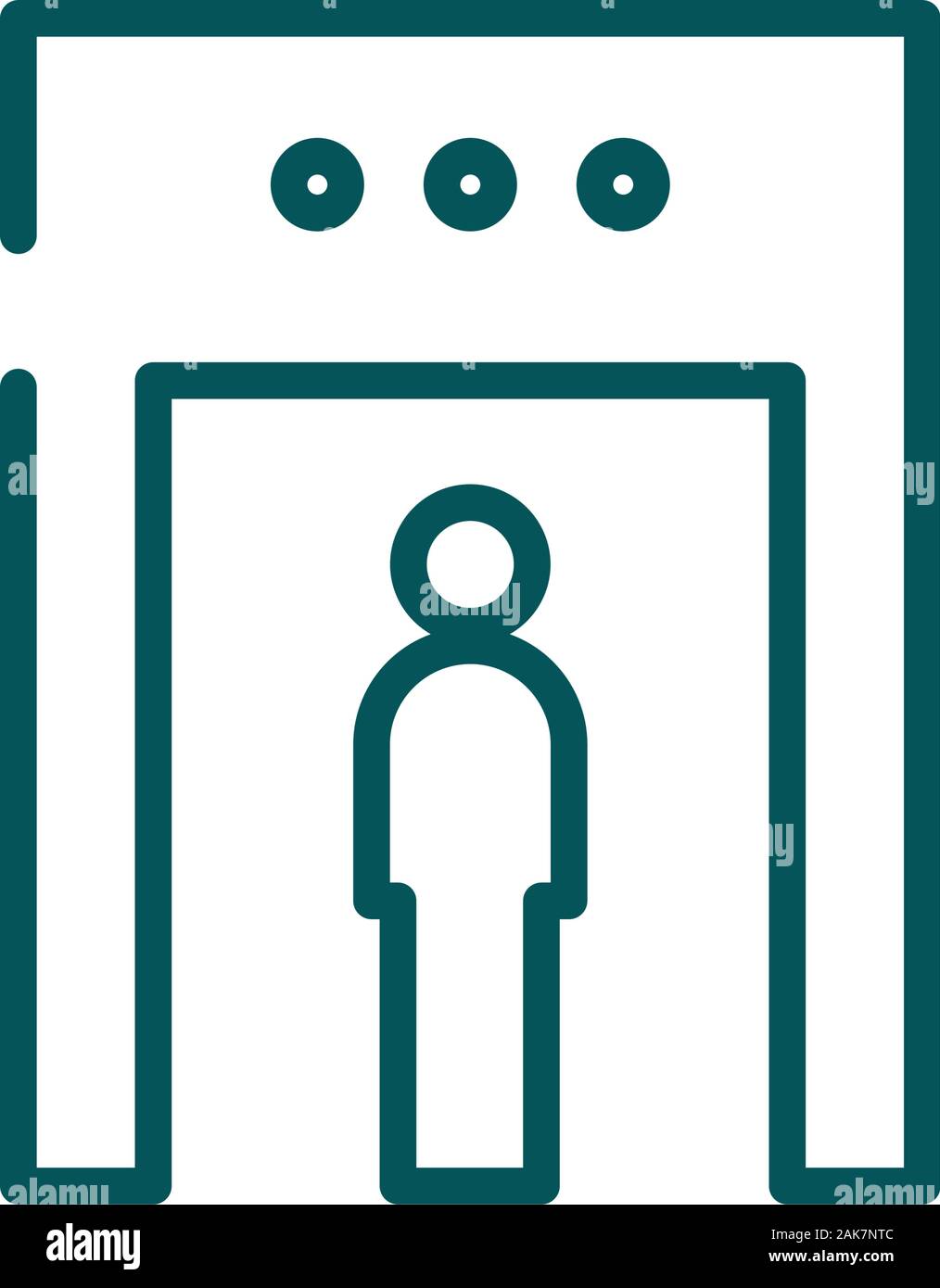 Isolated airport security arch vector design Stock Vector Image & Art ...