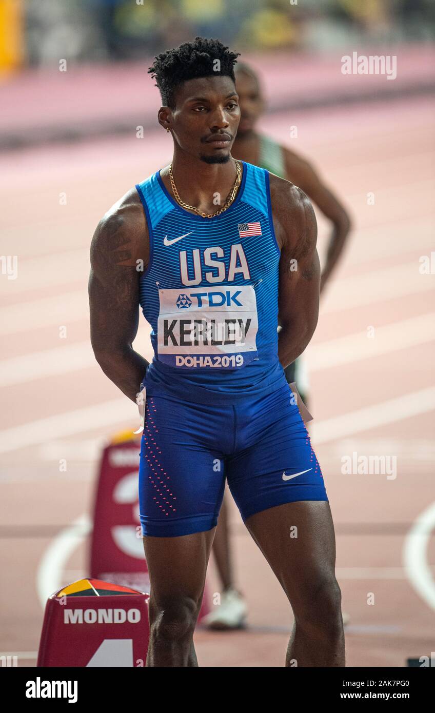 Fred kerley doha 2019 hi-res stock photography and images - Alamy