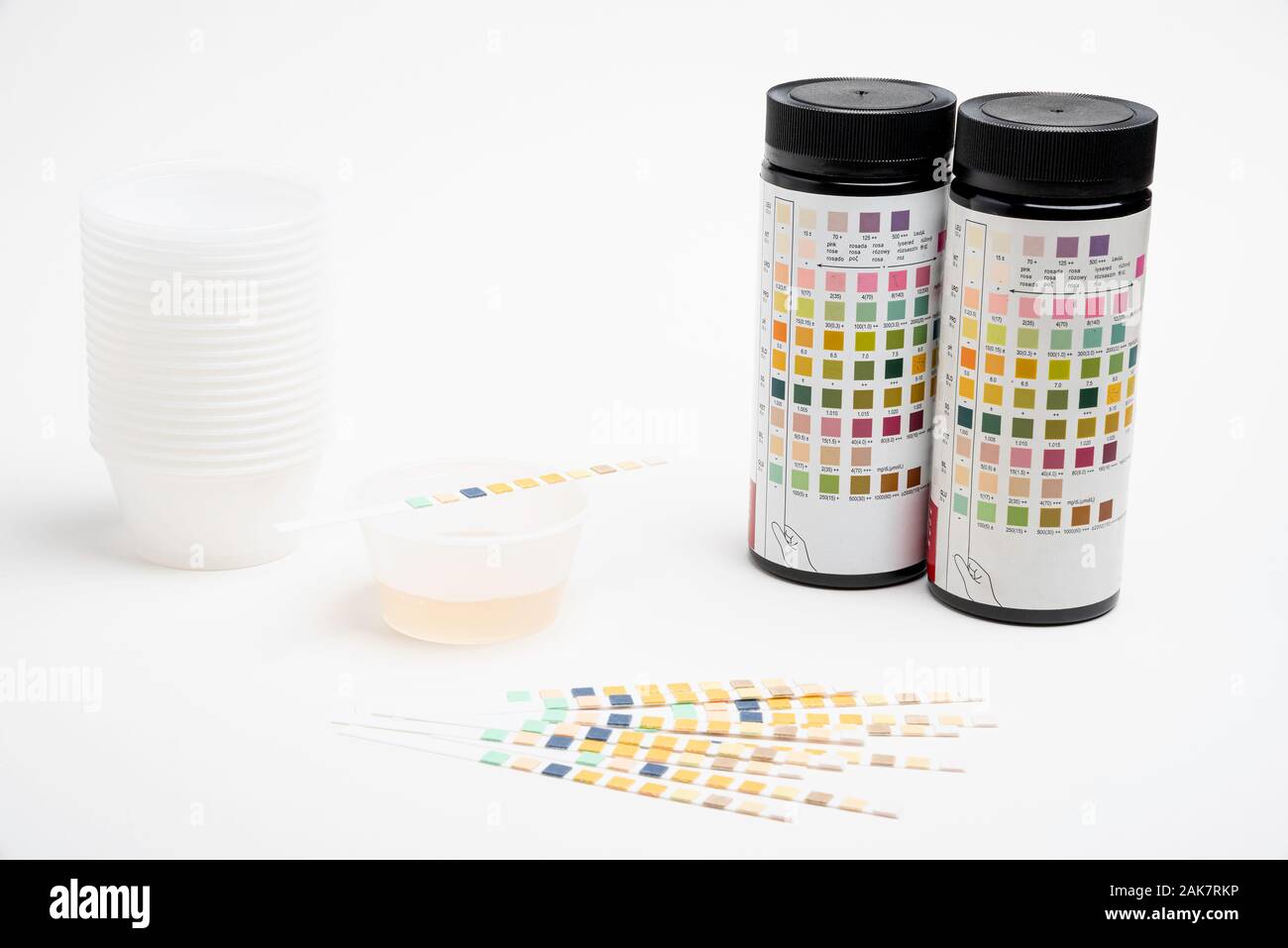 Vidalia, Georgia / USA - January 12, 2019 - Set of urine reagent kit ...