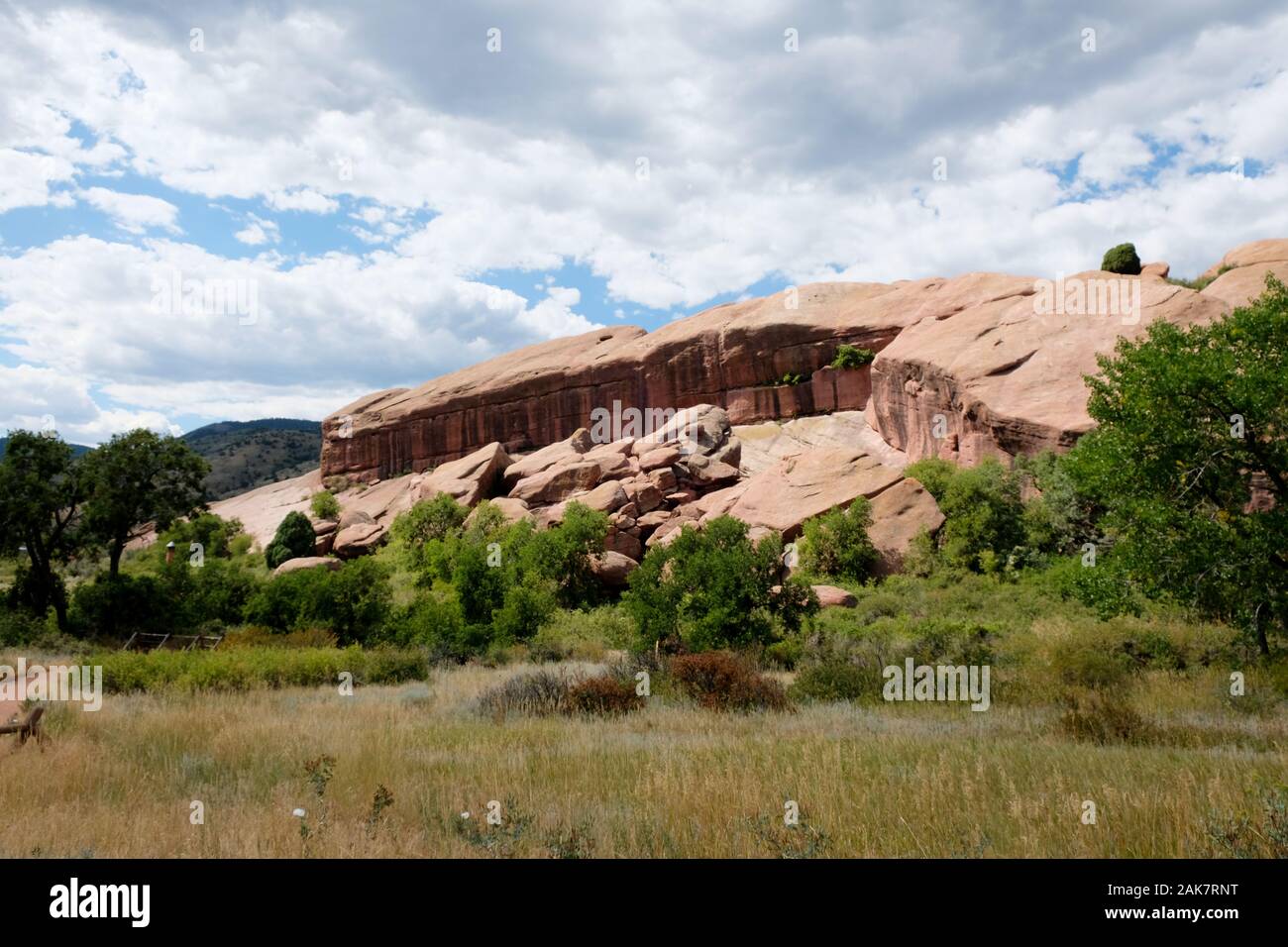 Rock Formation at Red Rocks Park in Denver, Colorado Stock Photo - Alamy