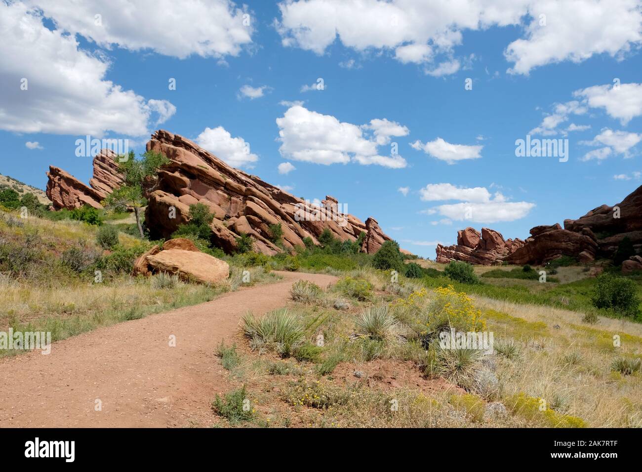 Rock Formation at Red Rocks Park in Denver, Colorado Stock Photo - Alamy