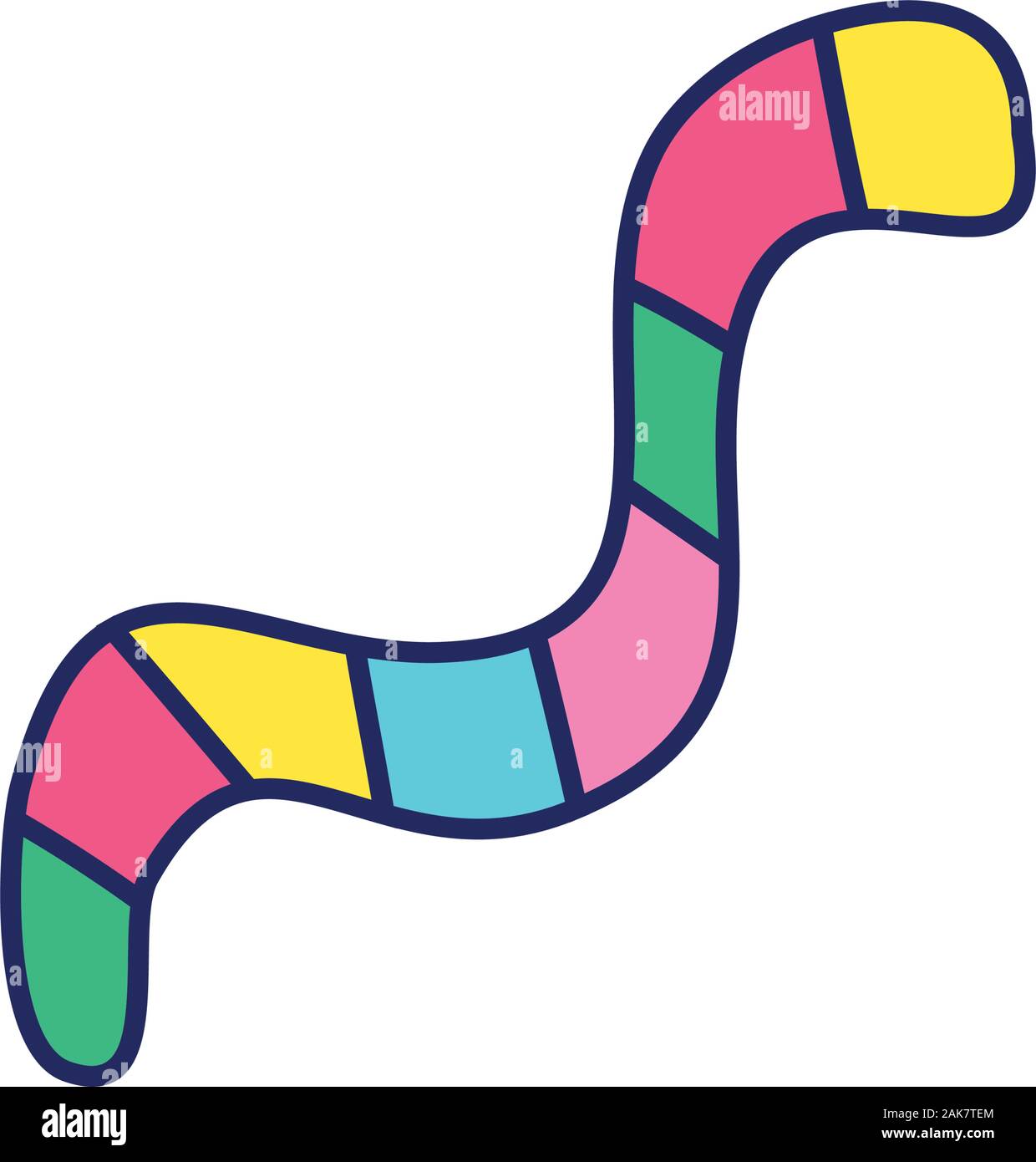 Sweet snake gummies confetti isolated icon Stock Vector Image & Art - Alamy