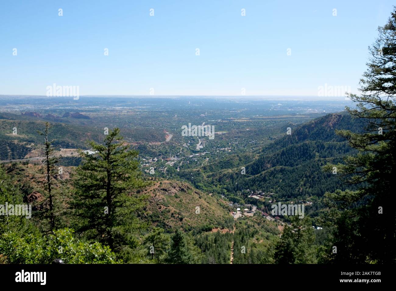 The view from the top of Manitou Incline Stock Photo - Alamy