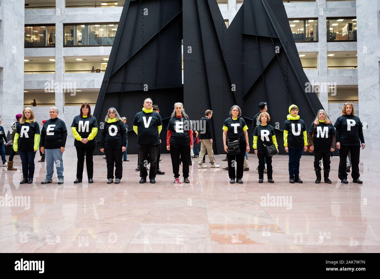 The second consecutive day of the "Swarm the Senate" pro-impeachment ...