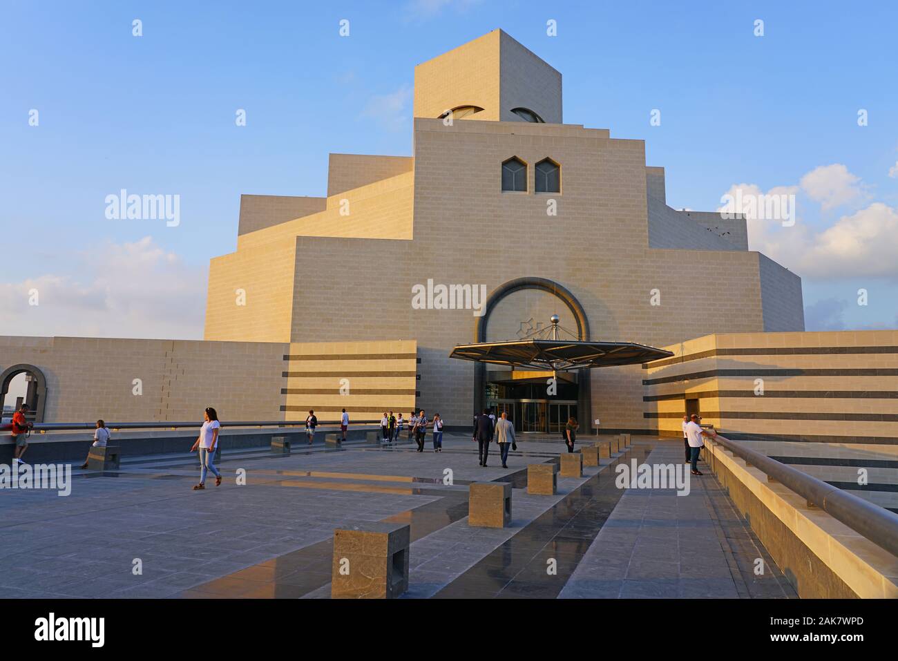 DOHA, QATAR -11 DEC 2019- View of the iconic Museum of Islamic Art ...