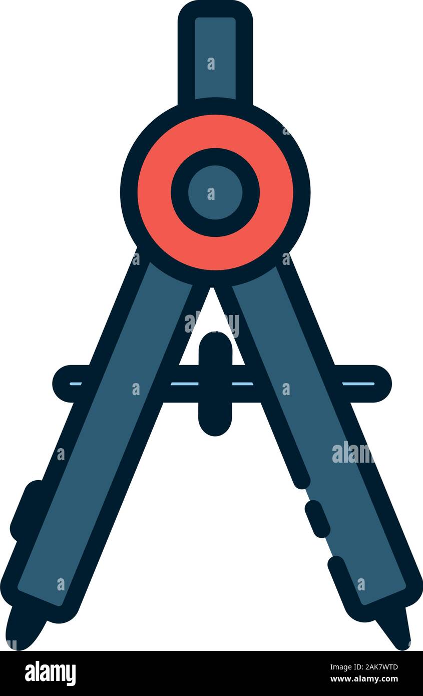 Isolated Measuring Compass Vector Design Stock Vector Image And Art Alamy