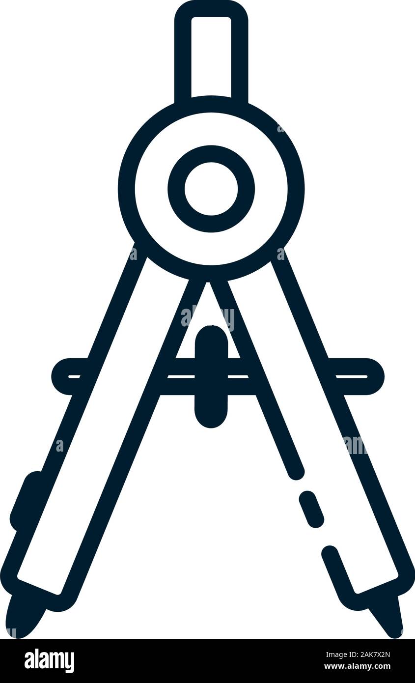 Isolated Measuring Compass Vector Design Stock Vector Image And Art Alamy