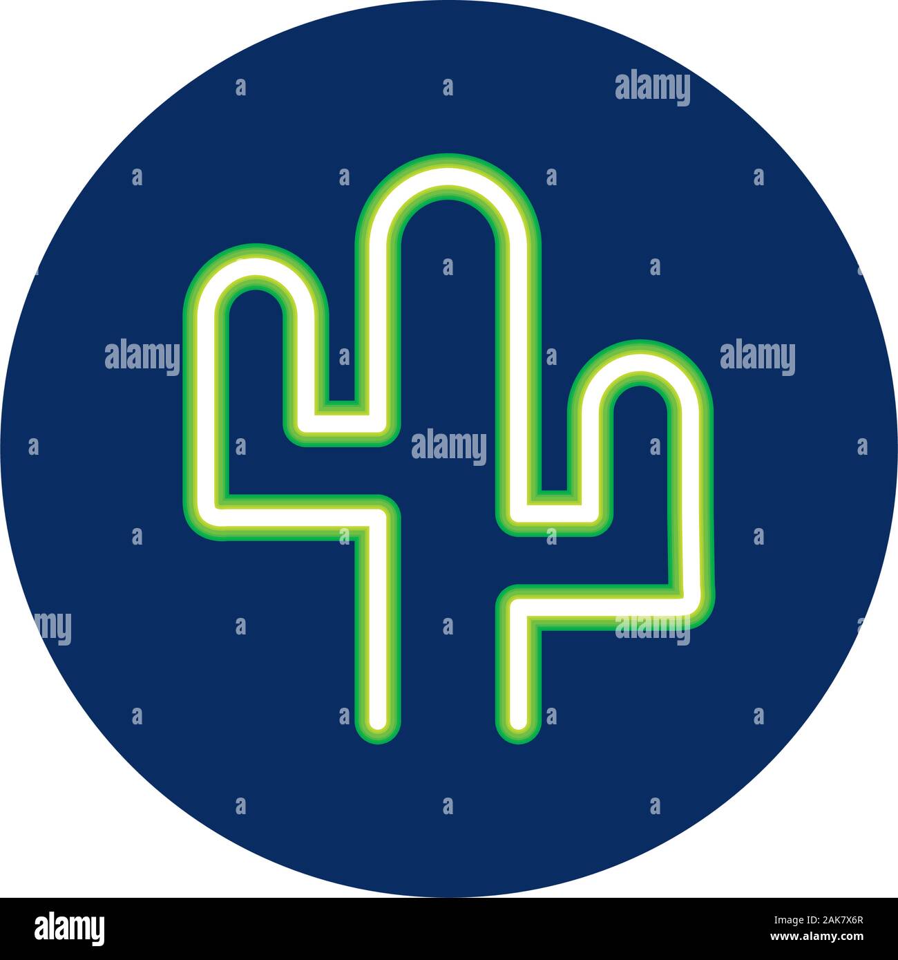 cactus plant neon light icon Stock Vector Image & Art - Alamy
