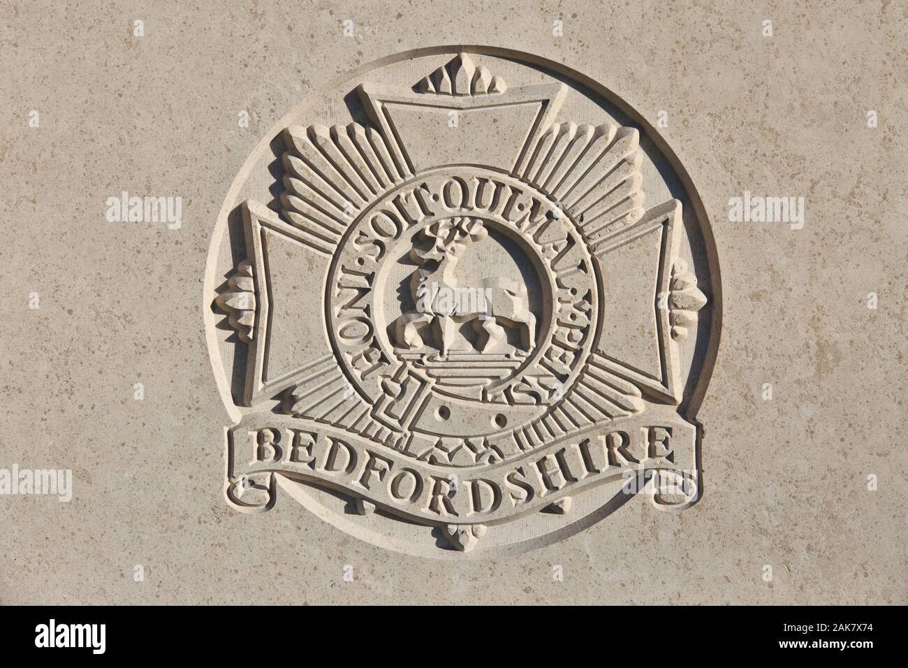 Bedfordshire and Hertfordshire Regiment (1688-1958) regimental emblem ...