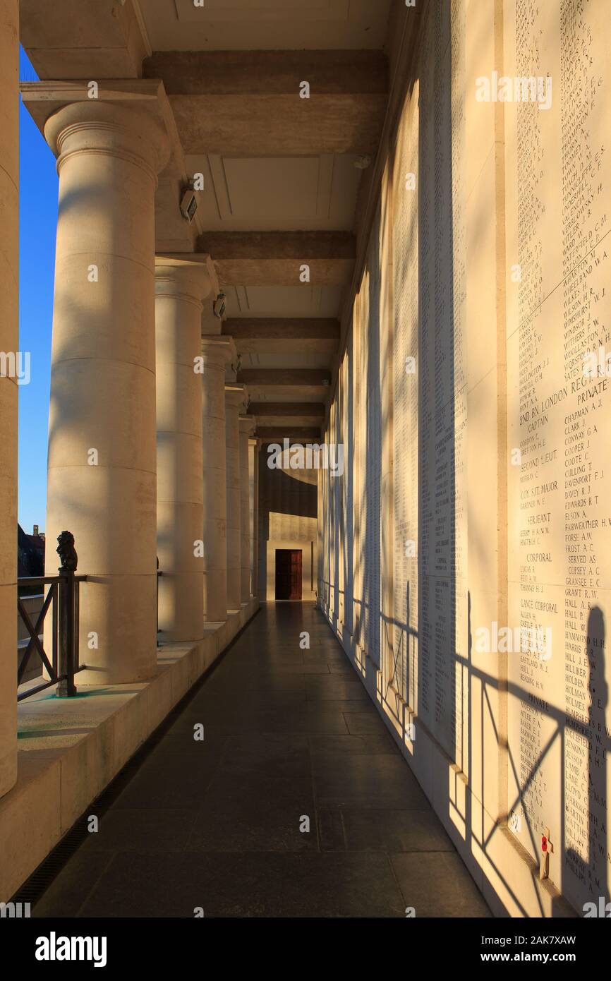 The names of thousands of British and Commonwealth soldiers who died ...