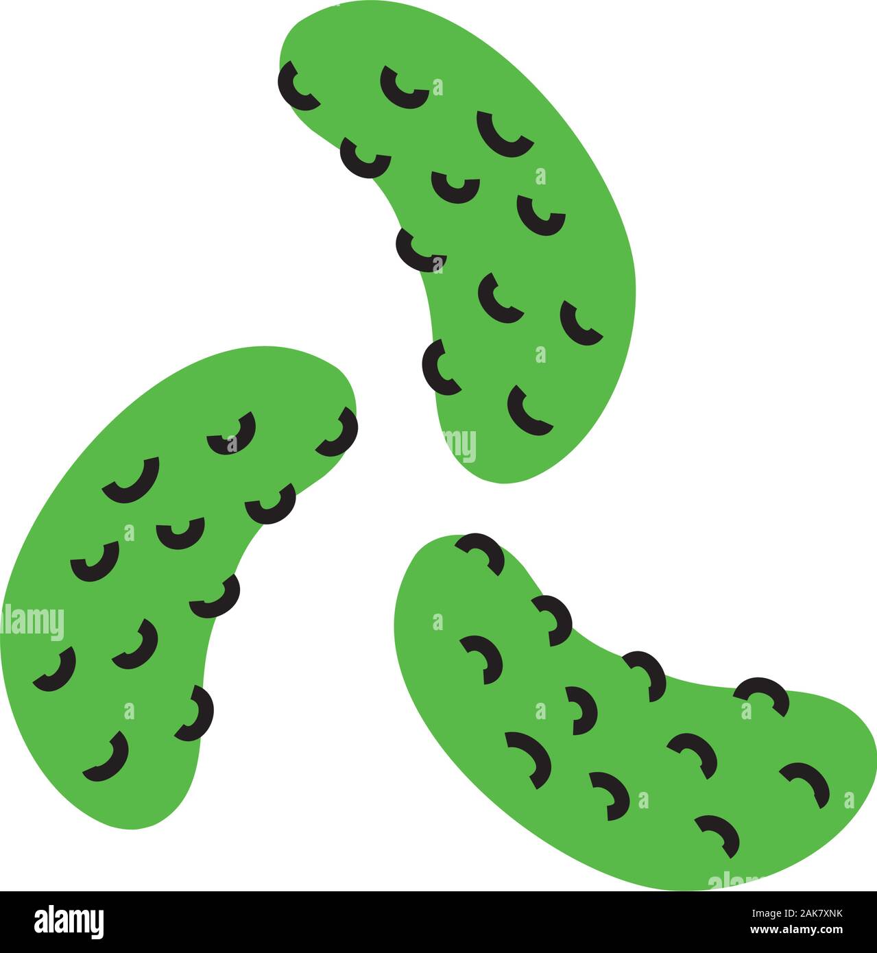 fresh pickles vegetable healthy isolated icon Stock Vector Image & Art ...