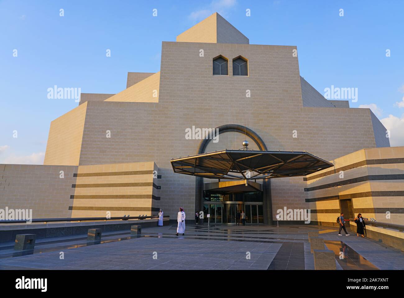 DOHA, QATAR -11 DEC 2019- View of the iconic Museum of Islamic Art ...