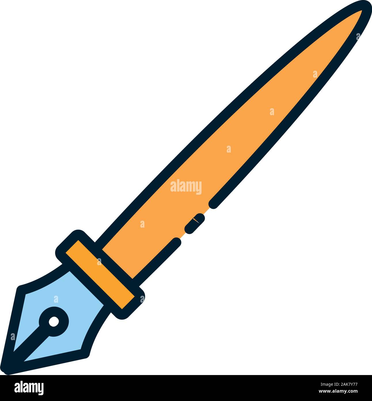 Isolated pen tool vector design Stock Vector Image & Art - Alamy