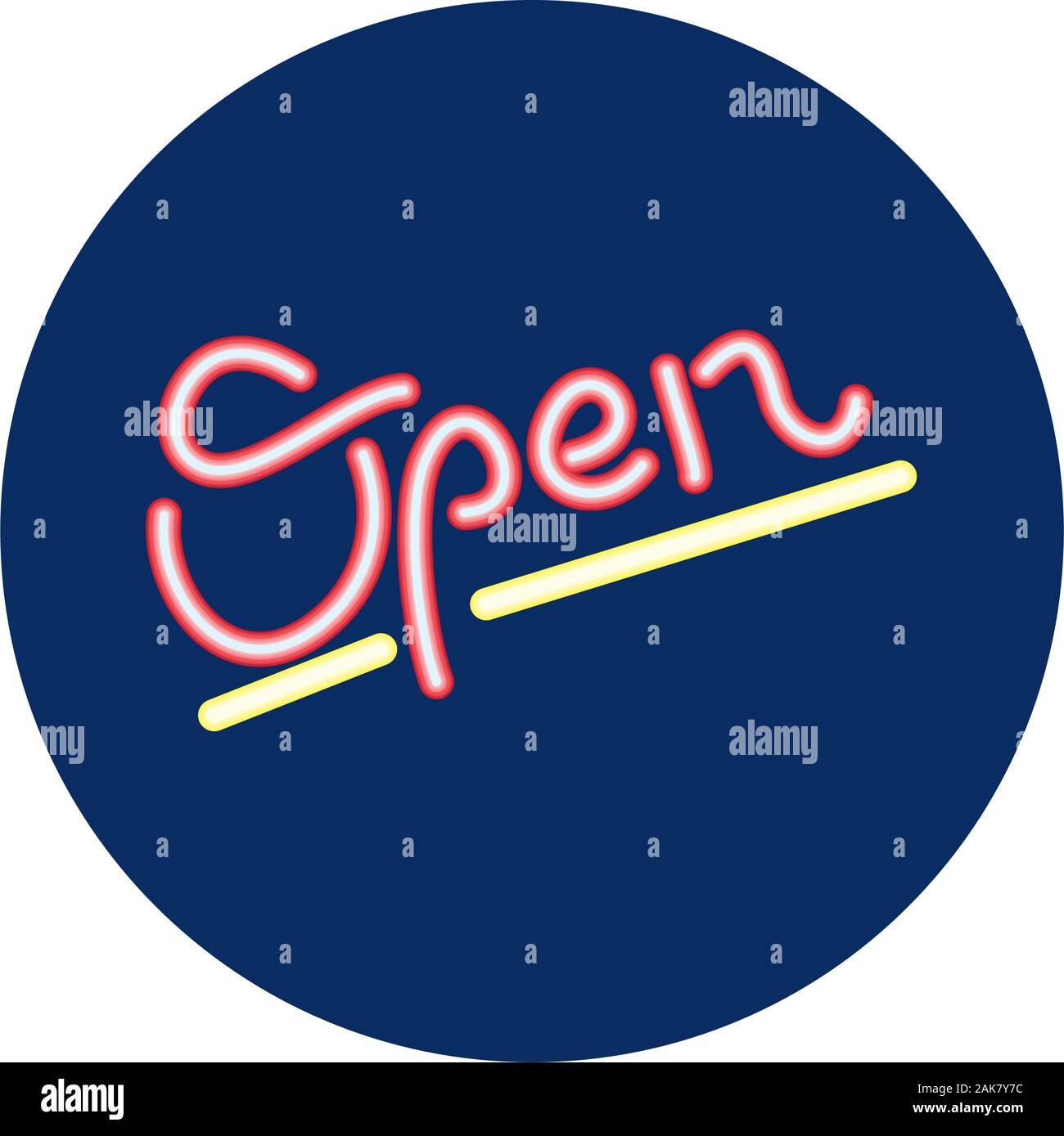 open word neon light icon Stock Vector Image & Art - Alamy