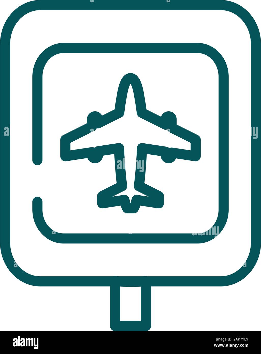 Isolated airport road sign vector design Stock Vector Image & Art - Alamy