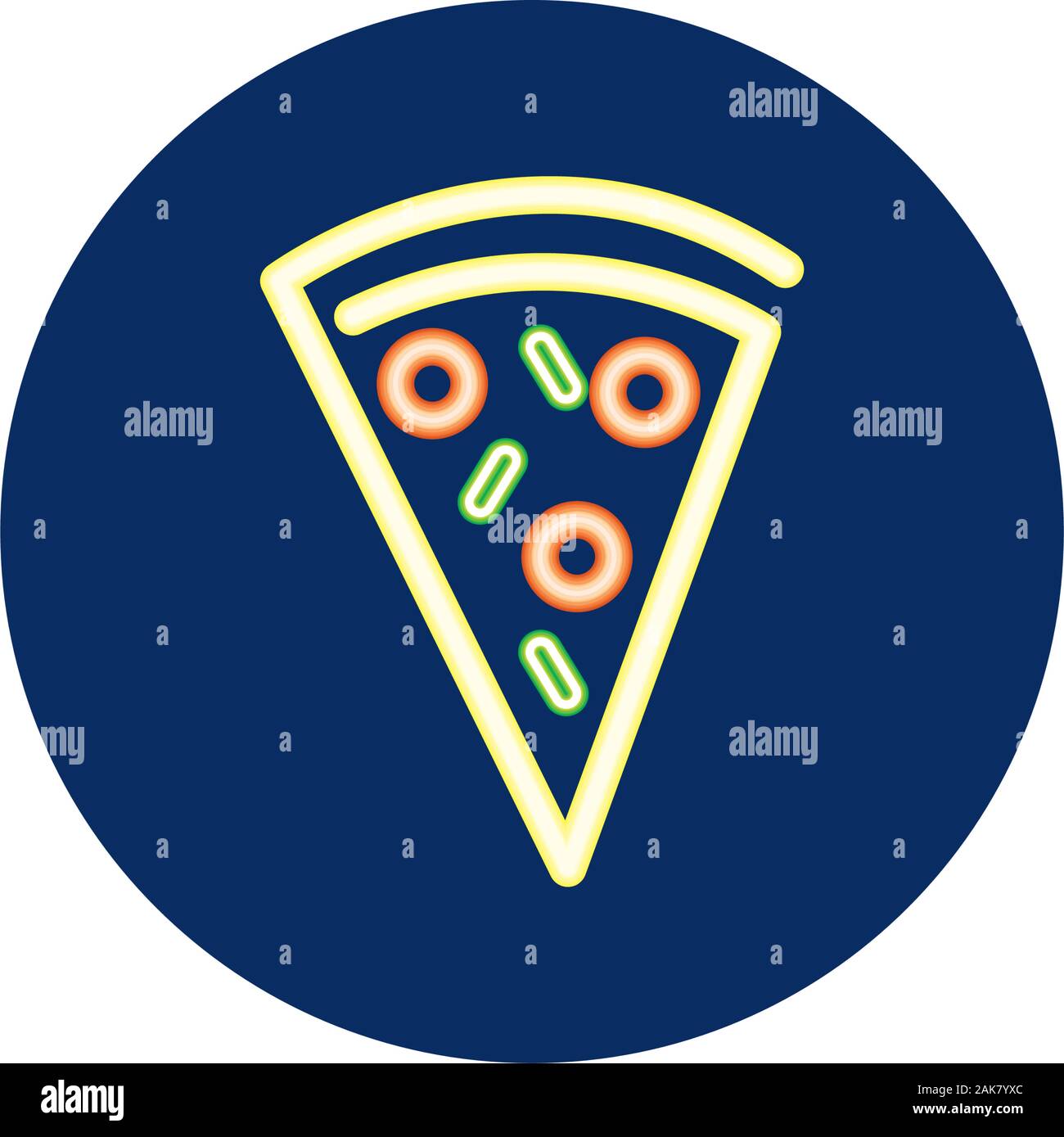 italian pizza neon light icon Stock Vector Image & Art - Alamy