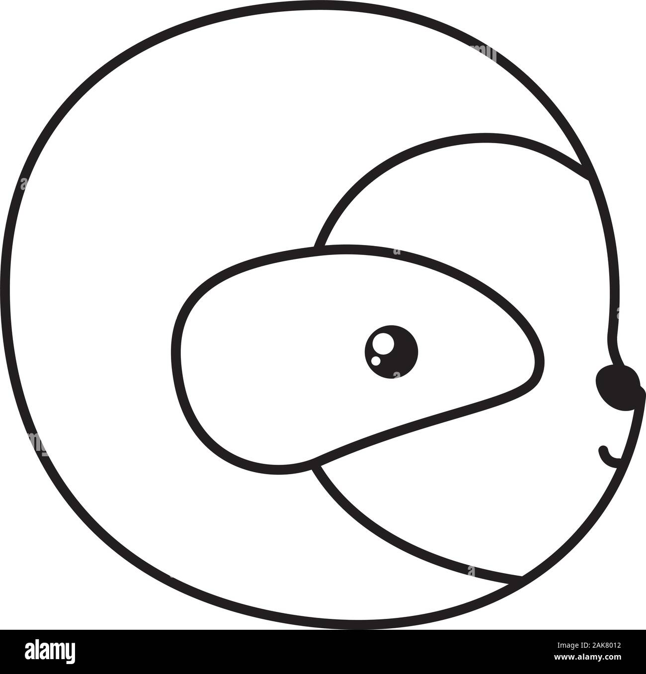 Cute sloth in cartoon Black and White Stock Photos & Images - Alamy