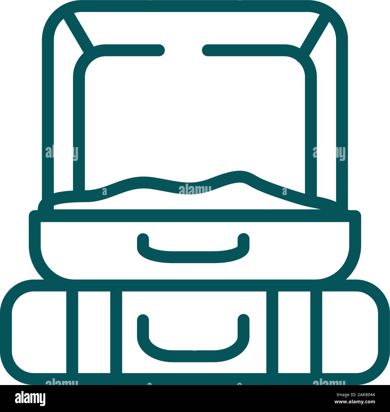 Isolated closed and open bag vector design Stock Vector Image & Art - Alamy