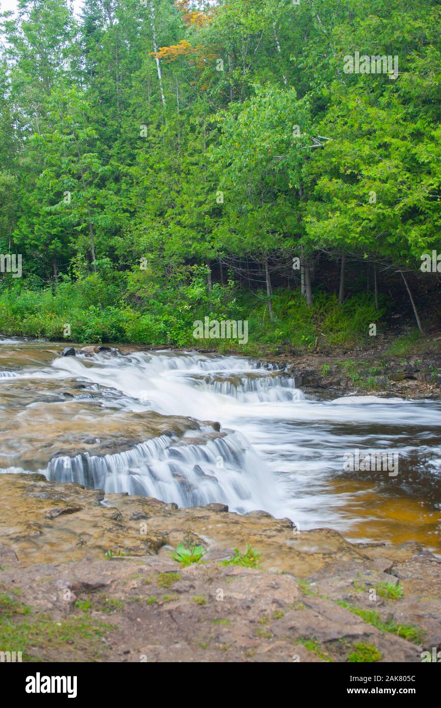 Ocqueoc Falls, Michigan Stock Photo - Alamy