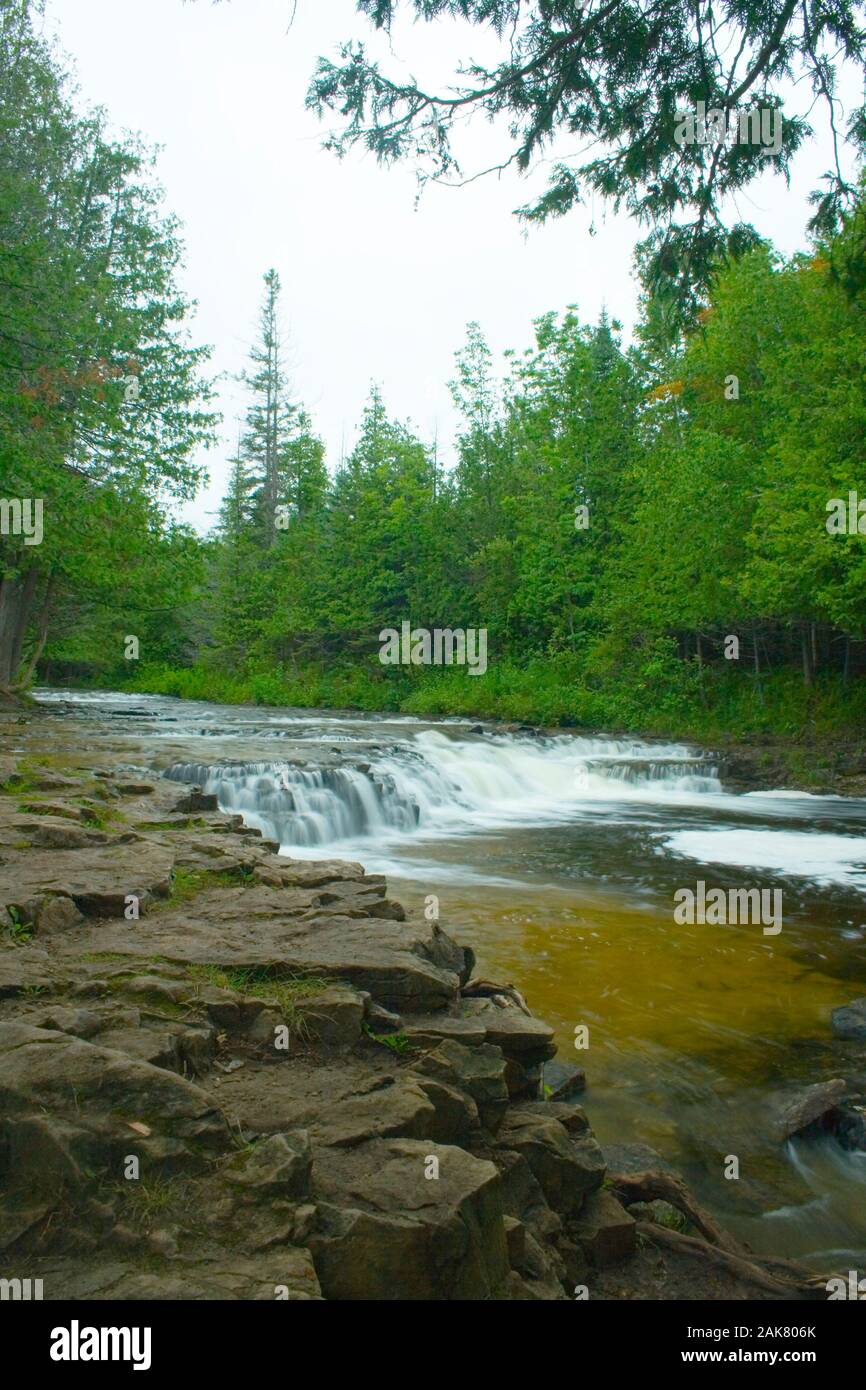 Ocqueoc Falls, Michigan Stock Photo - Alamy