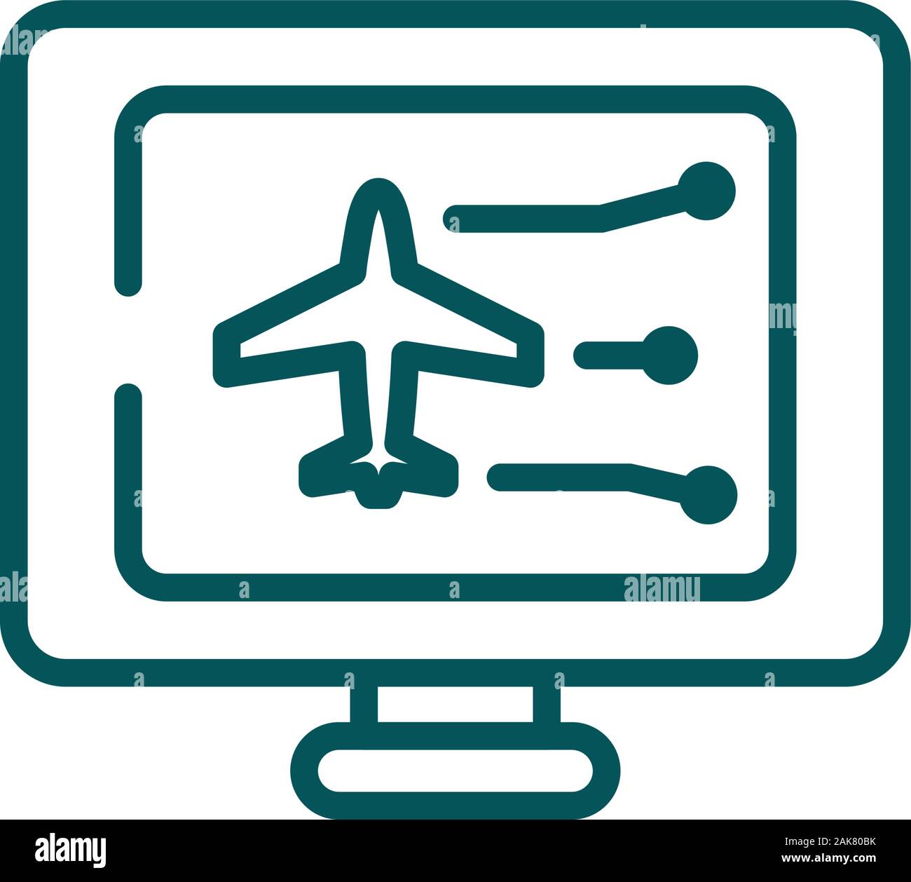 Airplane passenger and computer Stock Vector Images - Alamy