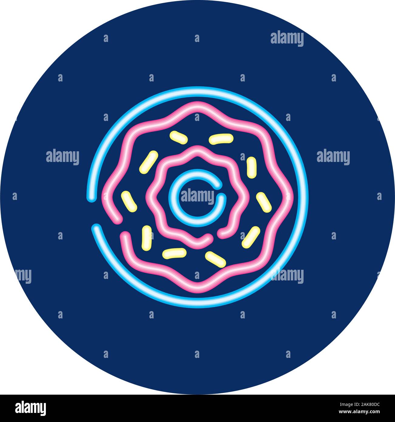 sweet donut neon light icon Stock Vector Image & Art - Alamy