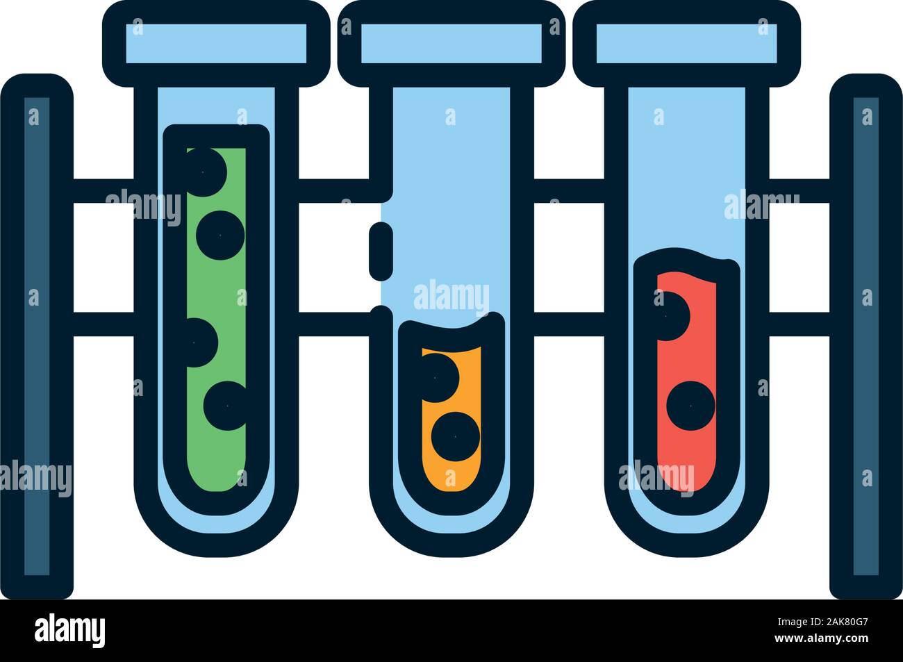 Isolated chemistry tubes vector design Stock Vector Image & Art - Alamy