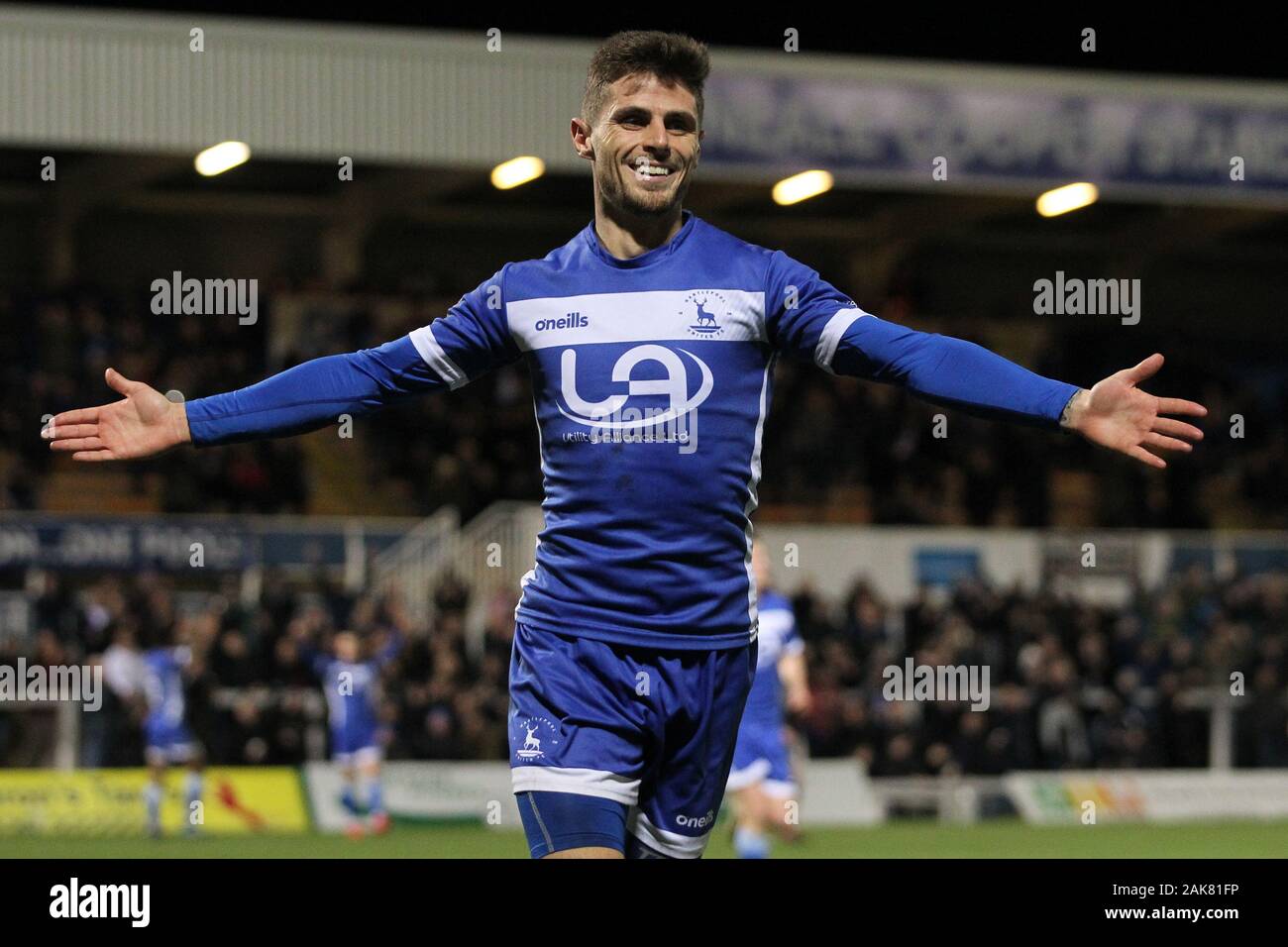 Hartepool, UK. 7th Jan 2020. Hartlepool United's Gavan Holohan ...