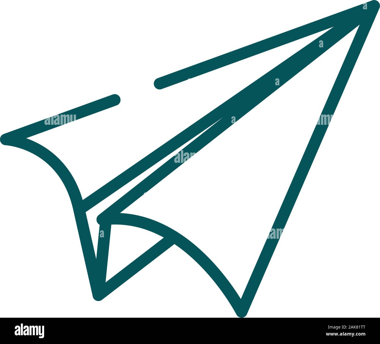 Isolated origami paperplane vector design Stock Vector Image & Art - Alamy