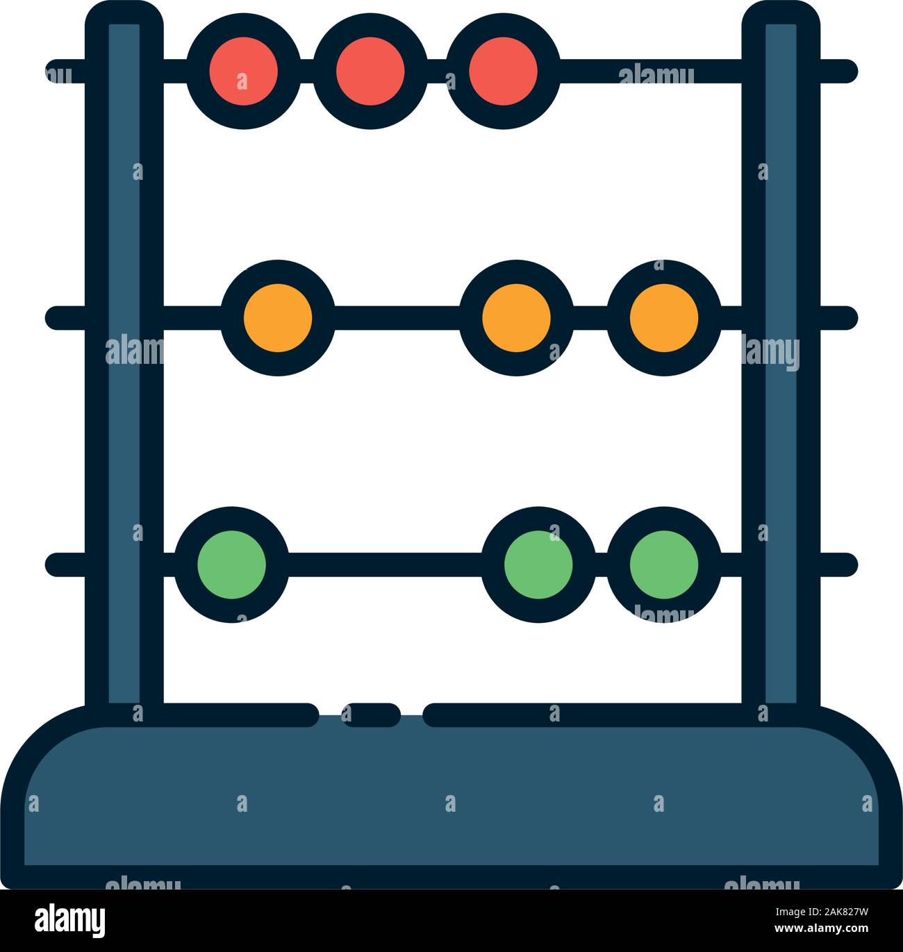 Isolated abacus tool vector design Stock Vector Image & Art - Alamy