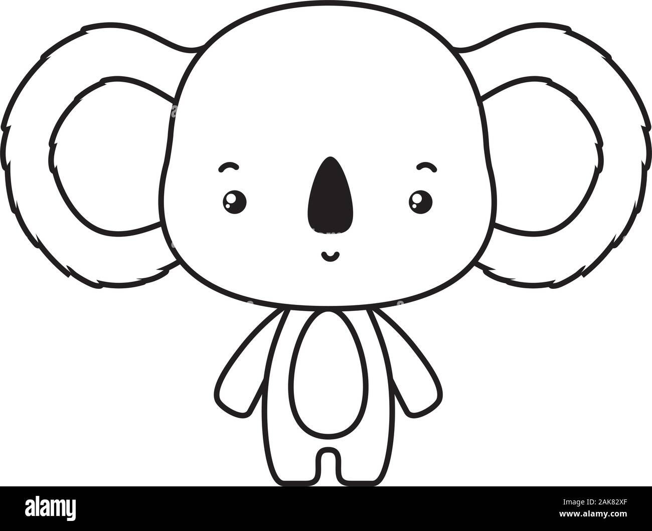 Cute koala cartoon vector design Stock Vector Image & Art - Alamy