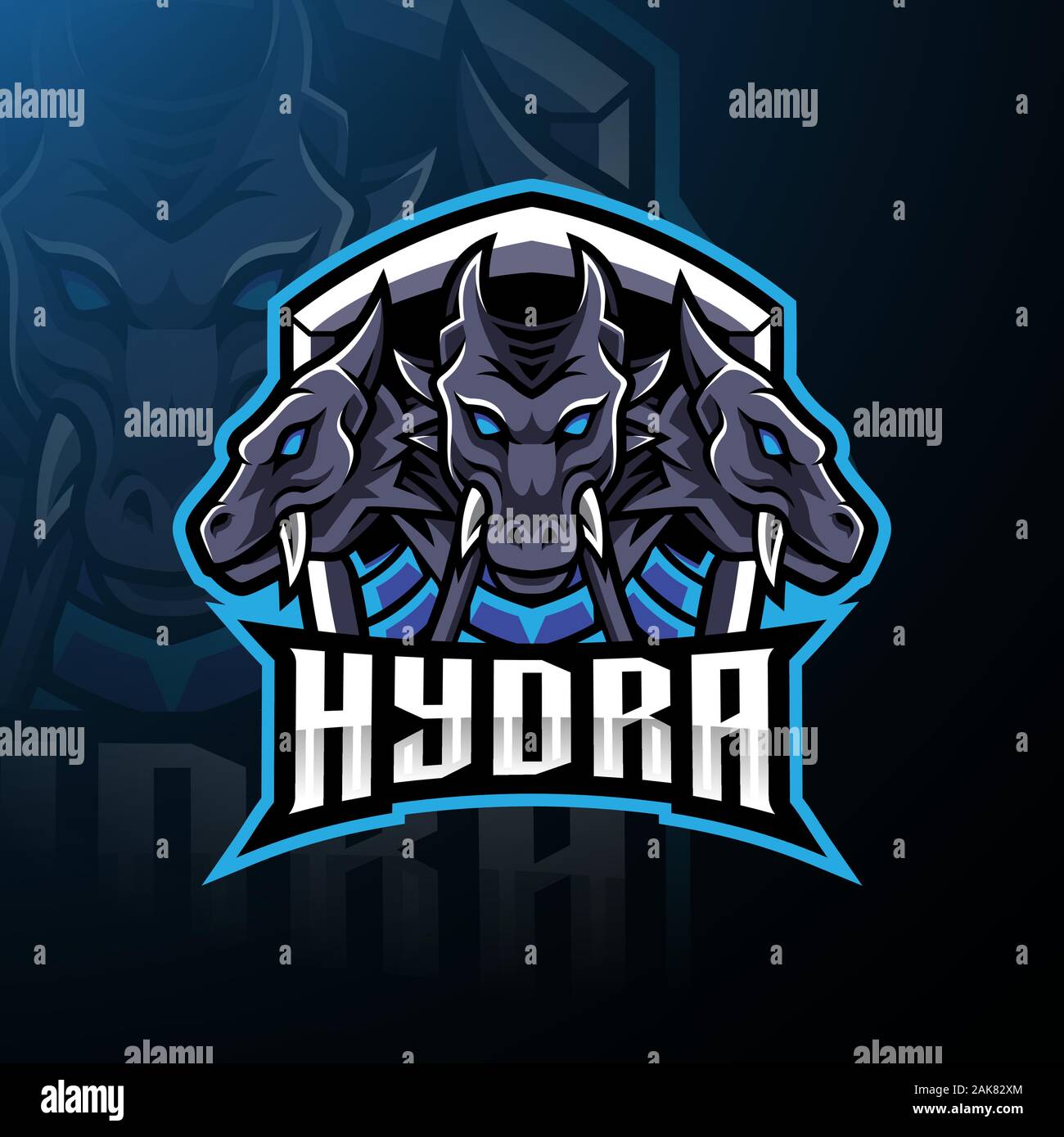 Hydra esport mascot logo design Stock Vector Image & Art - Alamy