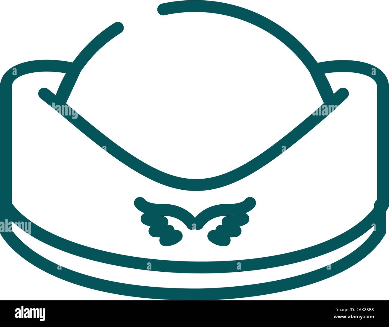 Isolated pilot hat vector design Stock Vector Image & Art - Alamy