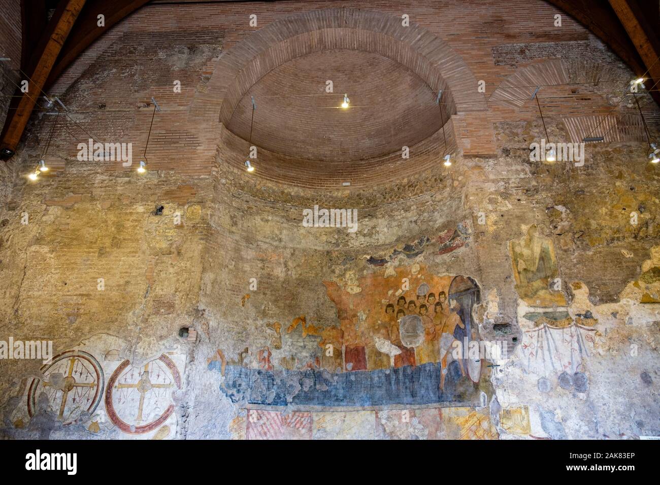 Roman frescoes, Roman painting, Oratorio dei Quaranta Martiri, Oratory ...