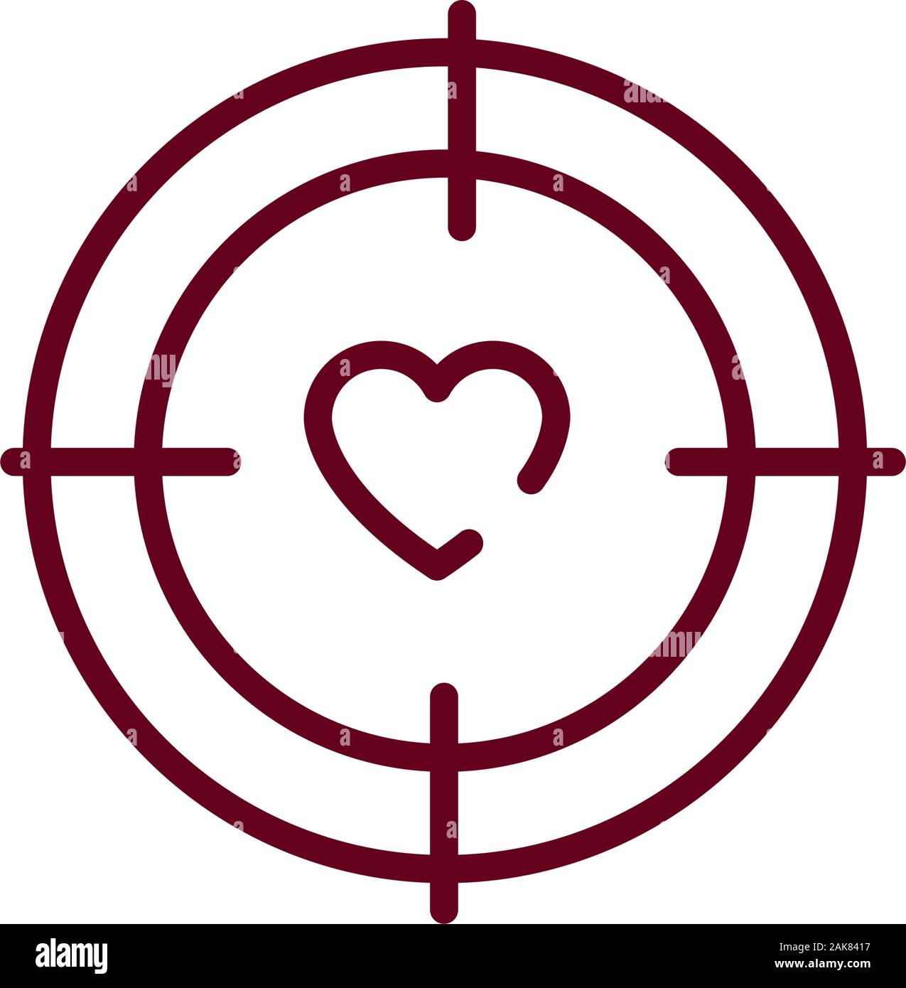 Shoot for love Stock Vector Images - Alamy