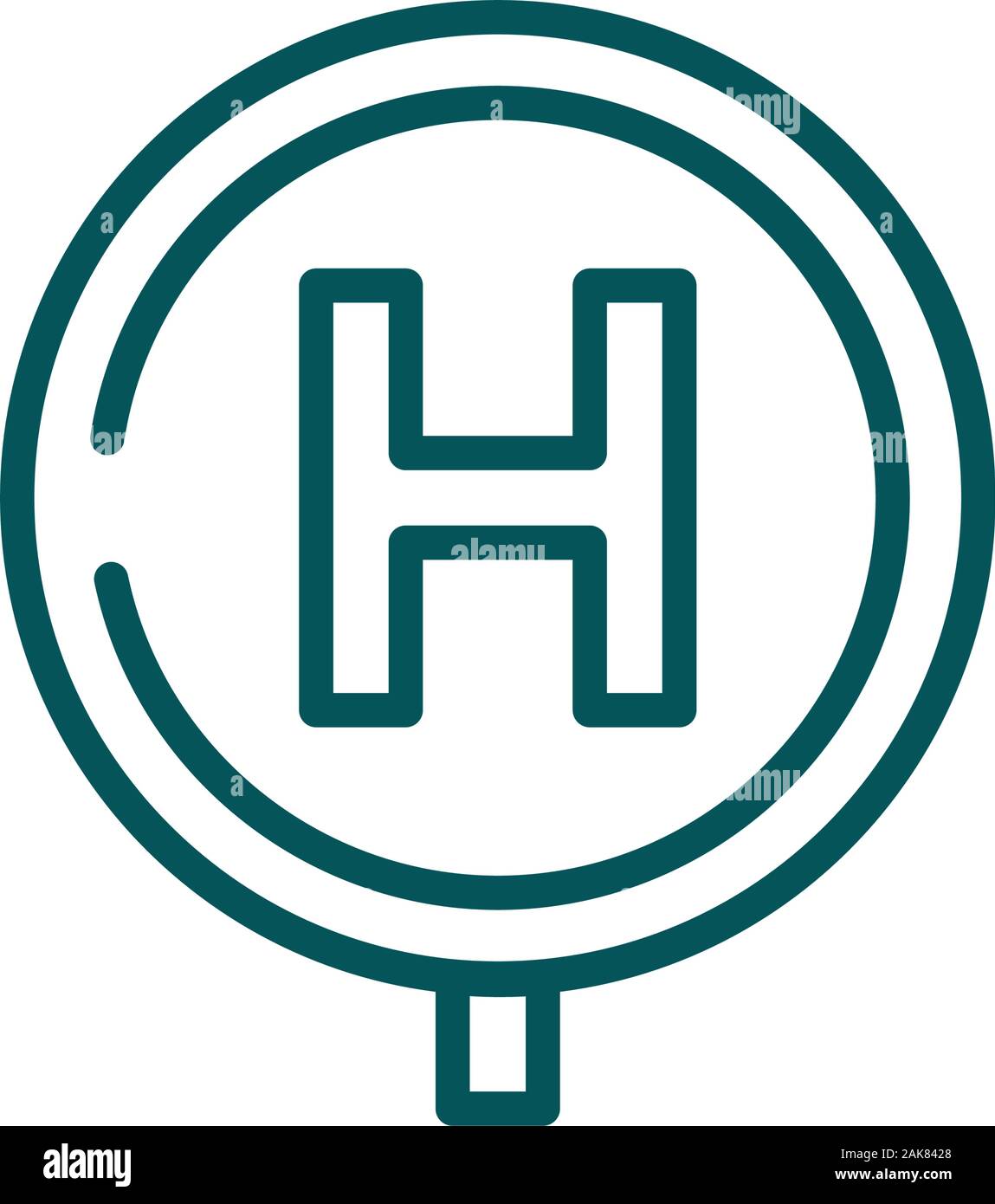 Isolated hospital road sign vector design Stock Vector Image & Art - Alamy