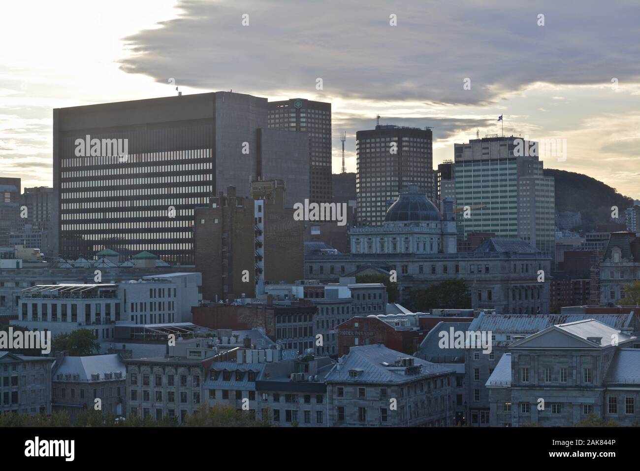 The Montreal Skyline as seen from La Grande Roue de Montréal, Vieux ...