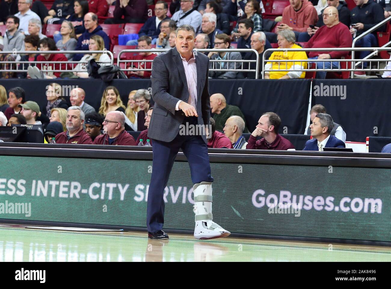 Conte Forum. 7th Jan, 2020. MA, USA; Boston College Eagles head coach ...