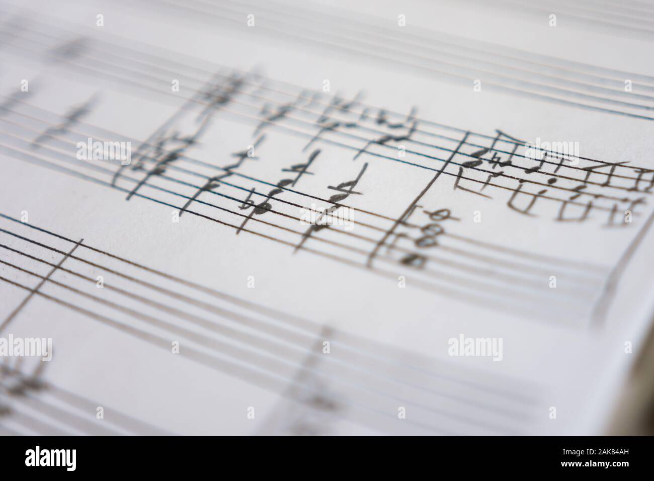 Handwritten sheet music hi-res stock photography and images - Alamy