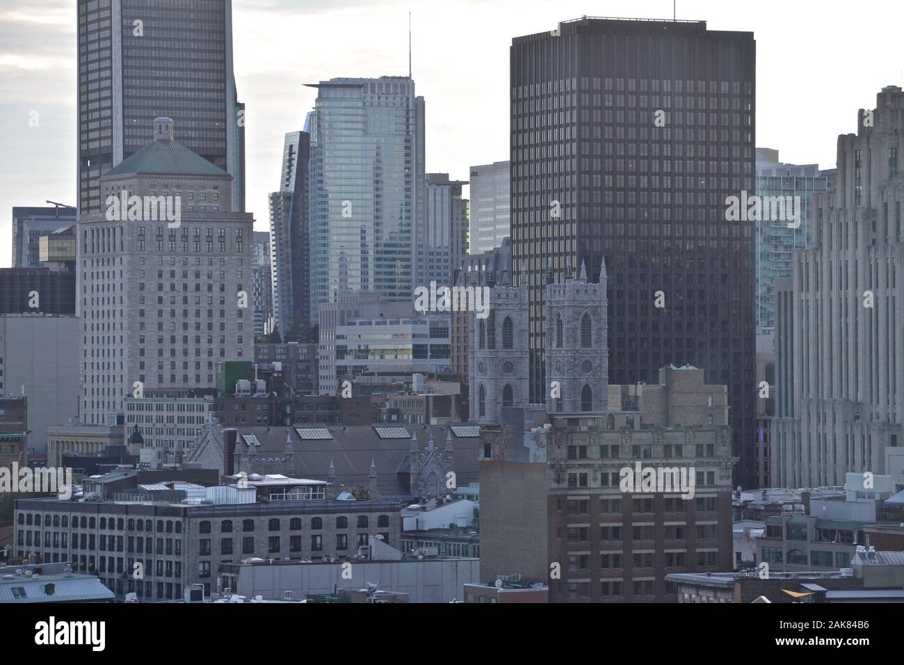 The Montreal Skyline as seen from La Grande Roue de Montréal, Vieux ...