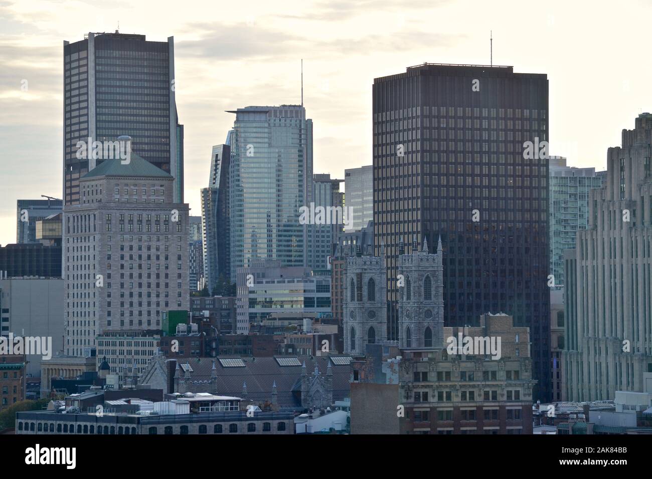 The Montreal Skyline as seen from La Grande Roue de Montréal, Vieux ...