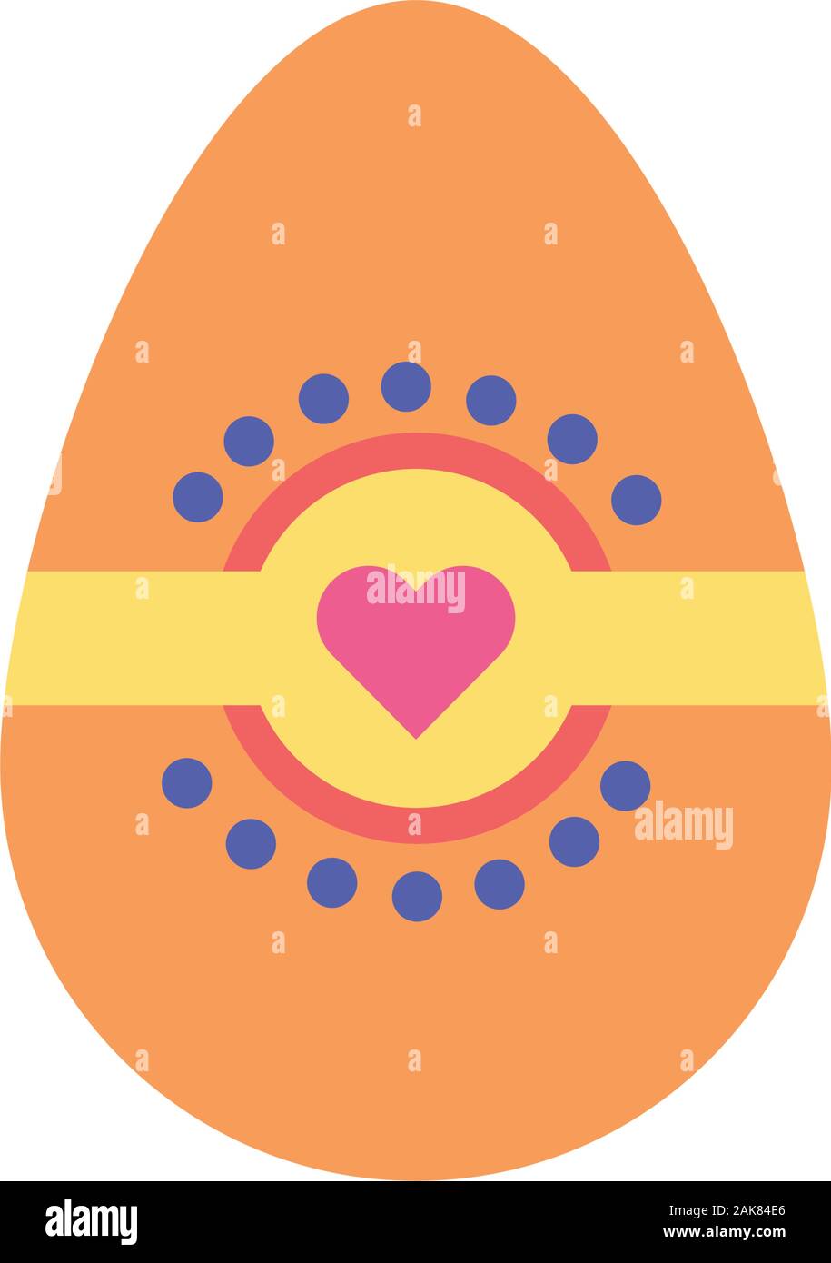 spring egg painted isolated icon Stock Vector Image & Art - Alamy